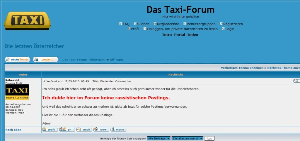 Das Taxi Forum