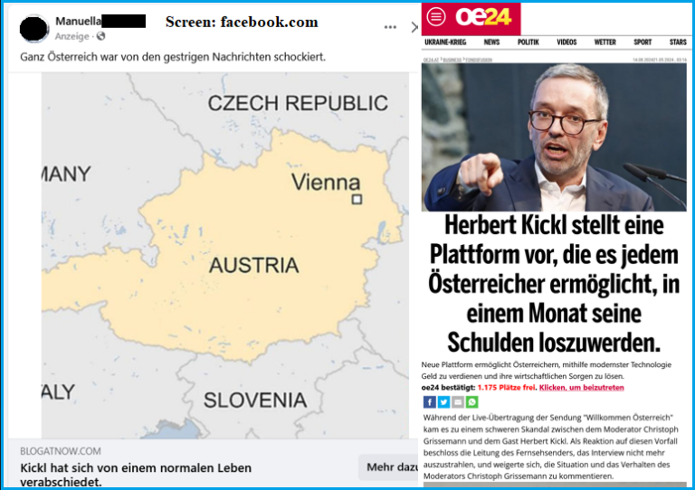 FPÖ-Chef Kickl wurde Opfer von Betrügern